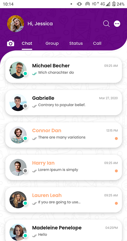 Dreams Chat - Native iOS WhatsApp Clone with Firebase Messaging by dreamstechnologies
